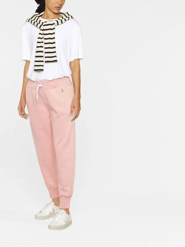 Polo Ralph Lauren Drawstring-waist Cotton-blend Track Pants - Pink