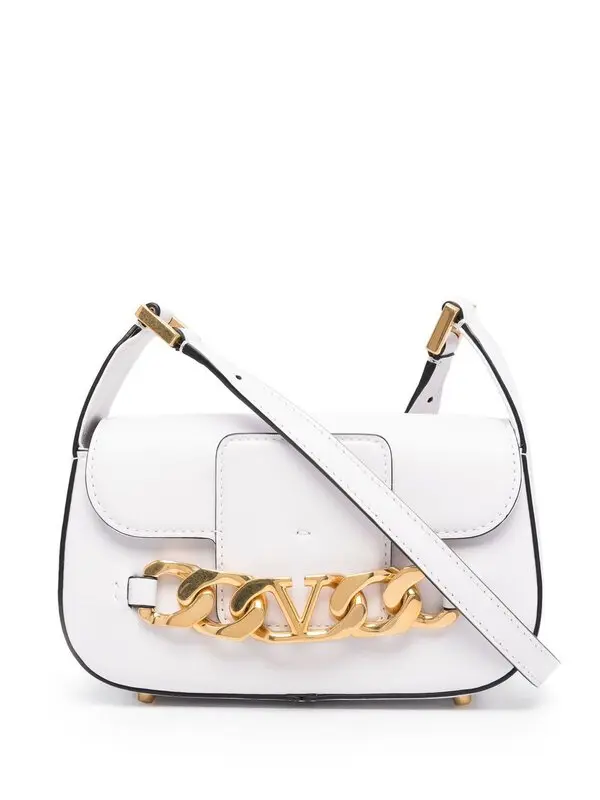 Valentino Garavani Vlogo Crossbody Bag - White