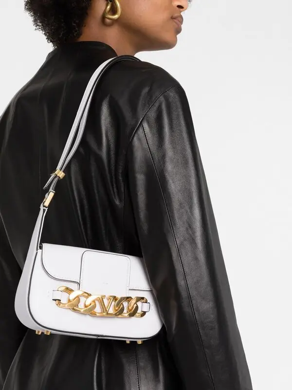 Valentino Garavani Vlogo Crossbody Bag - White