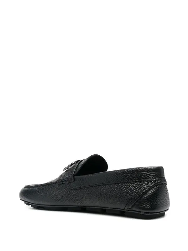 Valentino Garavani Vlogo Signature Leather Driving Loafers