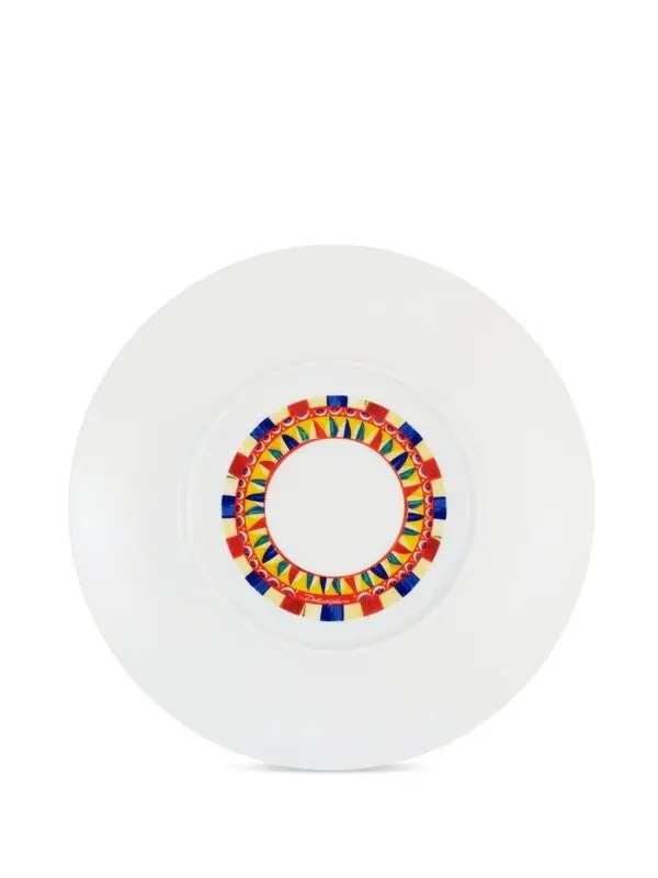 Dolce & Gabbana Carretto-print Porcelain Charger Plate