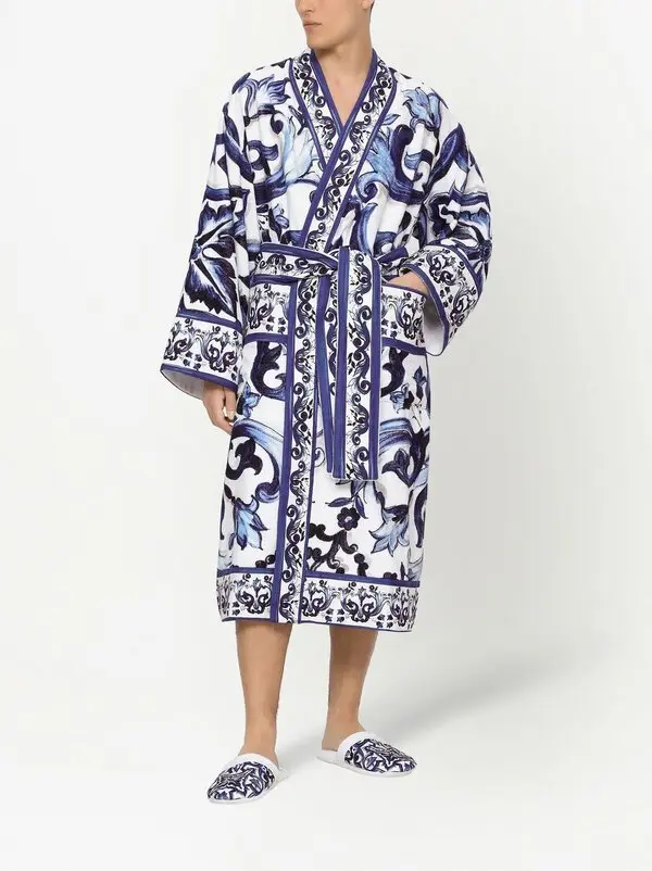 Dolce & Gabbana Terry Cotton Bath Robe