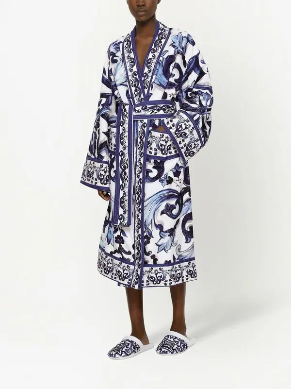 Dolce & Gabbana Terry Cotton Bath Robe