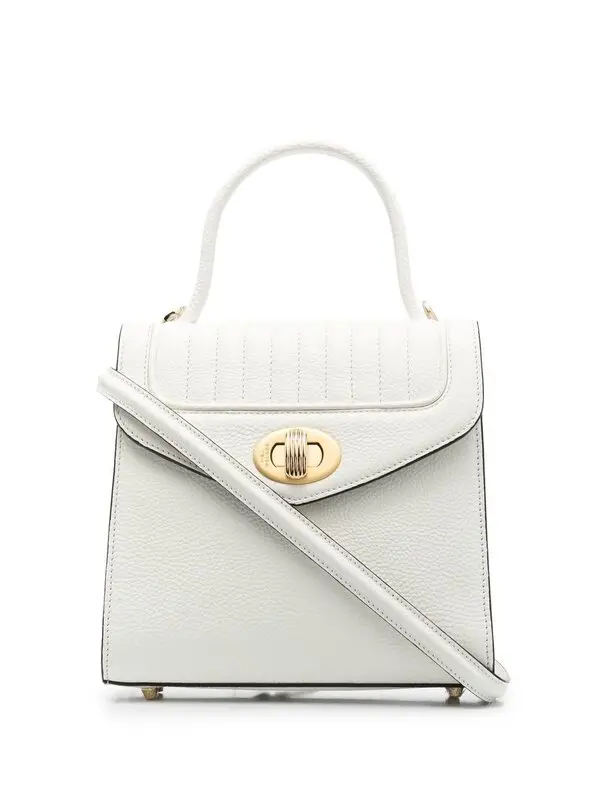 DELAGE Quilted Leather Tote Bag - White