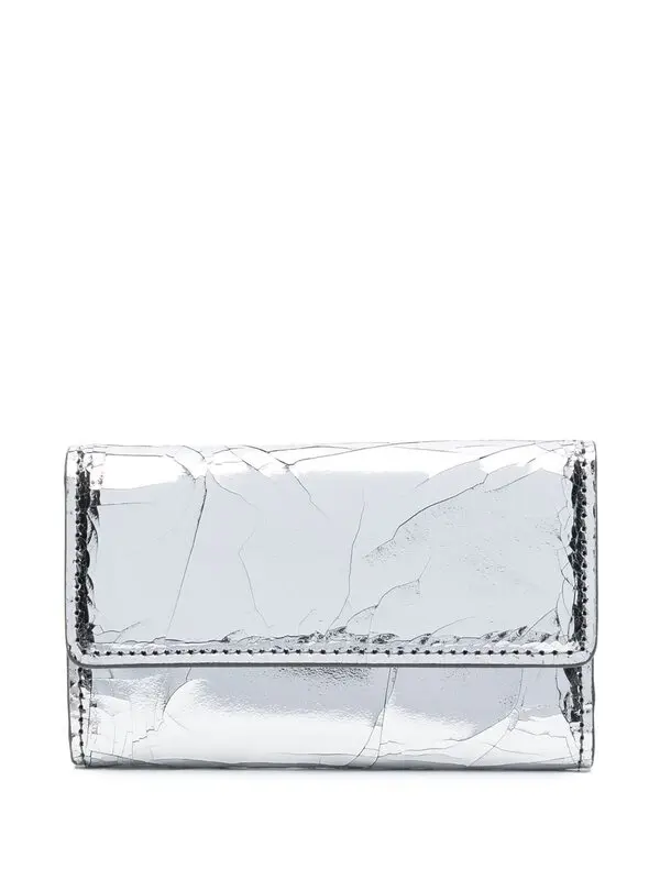 MAISON MARGIELA Broken Mirror Leather Wallet - Silver
