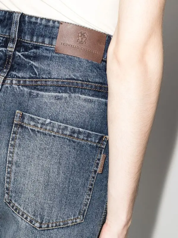 Brunello Cucinelli Mid-rise Tapered Jeans