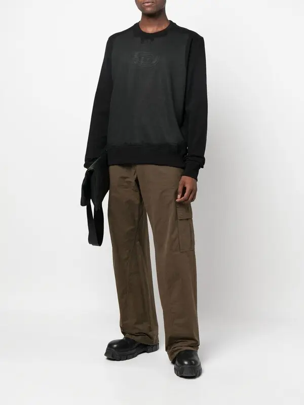 DIESEL® Logo-print Cotton Jumper