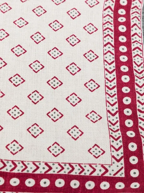 Brunello Cucinelli Geometric-print Pocket Square