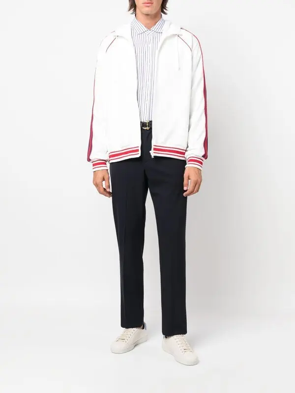 Gucci Web Stripe Zipped Hoodie
