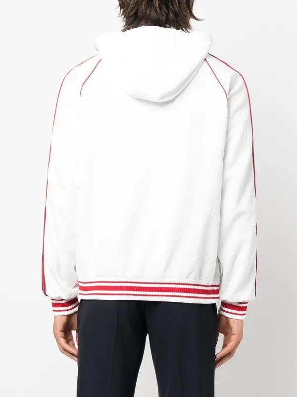 Gucci Web Stripe Zipped Hoodie