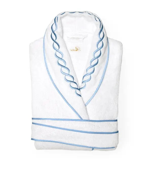 PRATESI Cotton Treccia Bathrobe - Blue