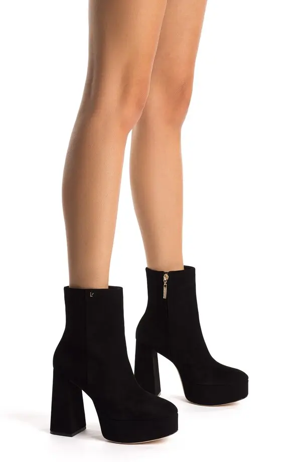 Larroude Dolly Platform Bootie - Black