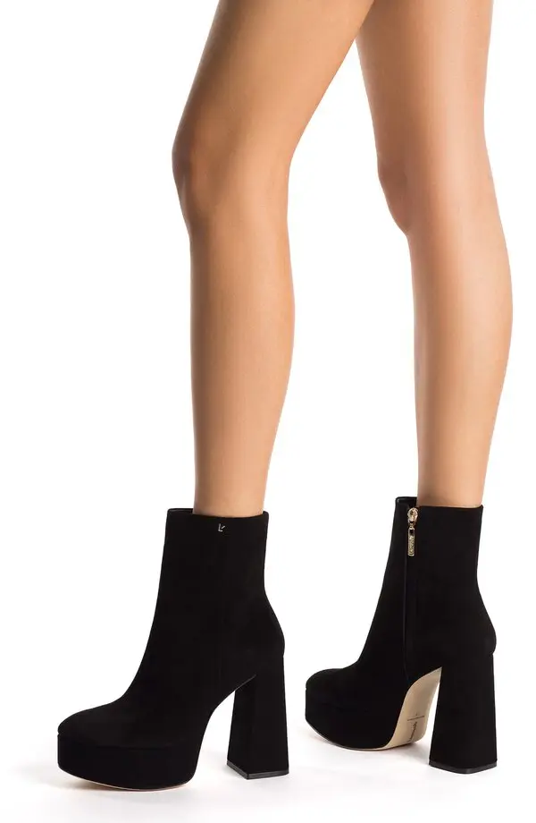 Larroude Dolly Platform Bootie - Black