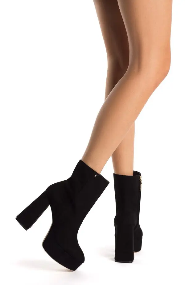 Larroude Dolly Platform Bootie - Black