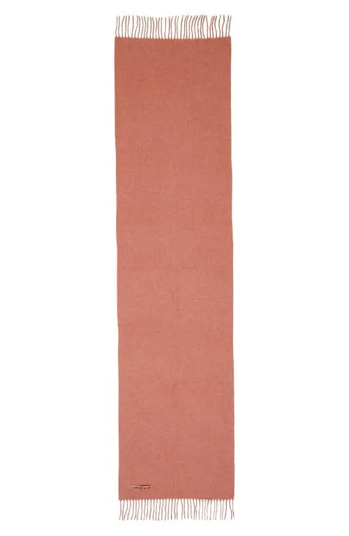 Acne Studios Fringe Wool Scarf - Rose Melange
