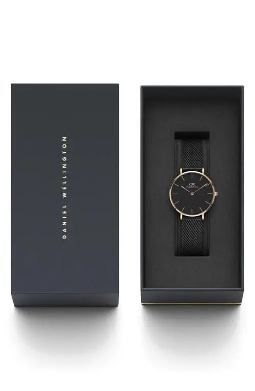 DANIEL WELLINGTON Classic Petite Mesh Strap Watch