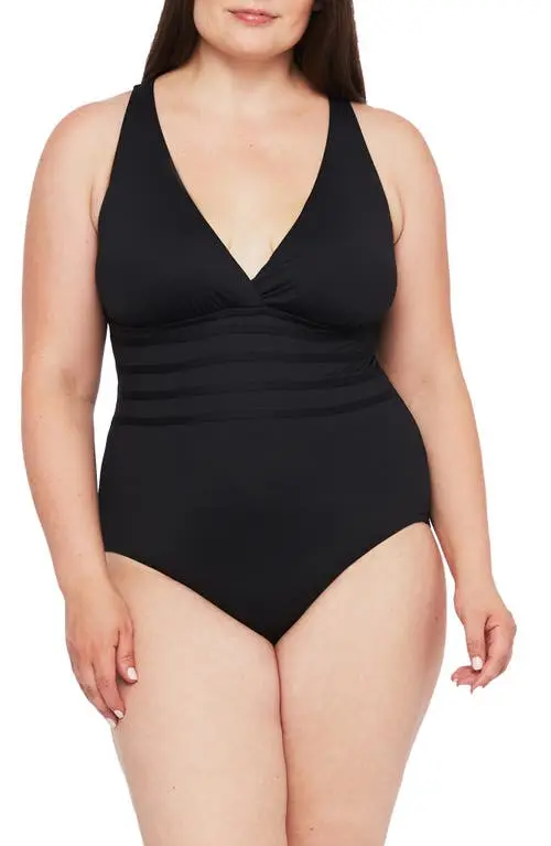 La Blanca Island Goddess One-piece Swimsuit - Black