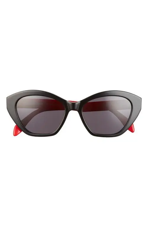 Alexander McQueen 54mm Cat Eye Sunglasses - Black
