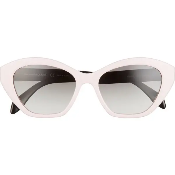 Alexander McQueen 54mm Cat Eye Sunglasses - Pink