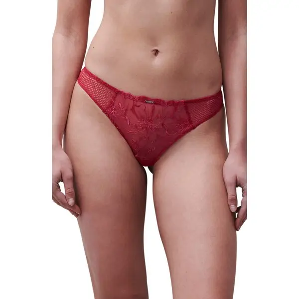 Chantelle Fleurs Thong - Candy Apple Shades