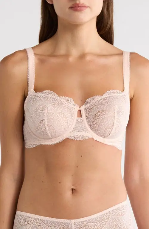 Simone Perele Karma Underwire Lace Demi Bra - Petal Powder