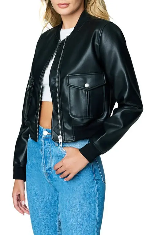 Blanknyc Faux Leather Bomber Jacket