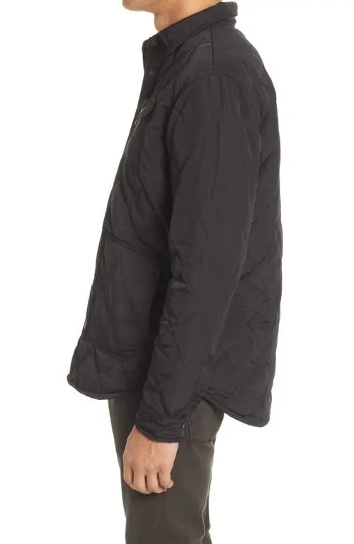 SCHOTT Quilted Down Shirt Jacket