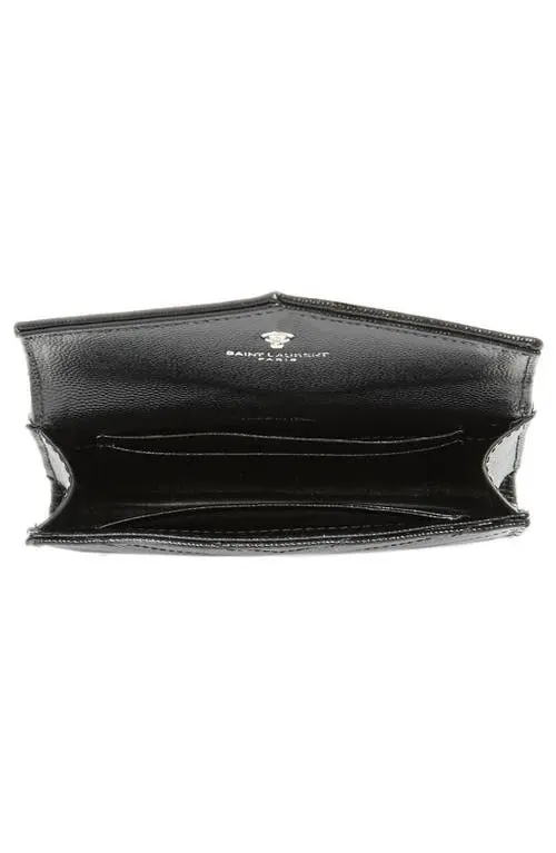 Saint Laurent Small Monogram Leather French Wallet