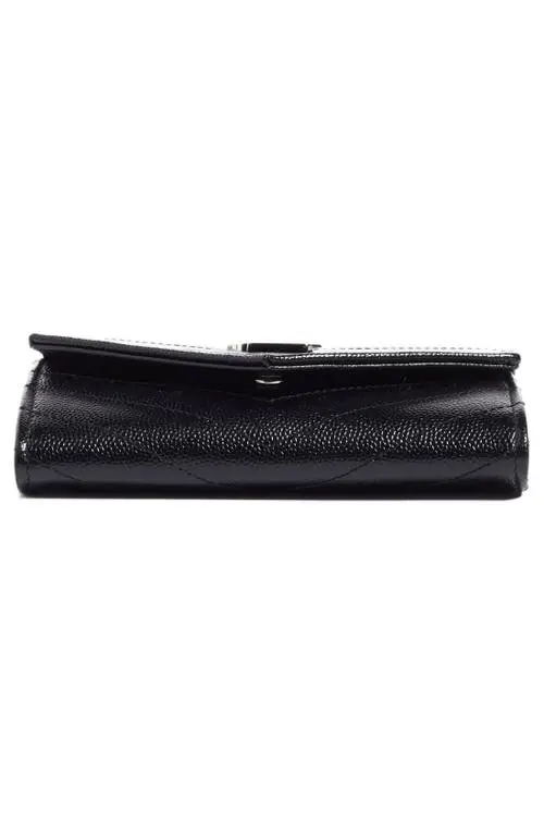 Saint Laurent Small Monogram Leather French Wallet