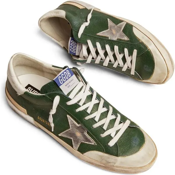 GOLDEN GOOSE Super-star Low Top Sneaker - Green