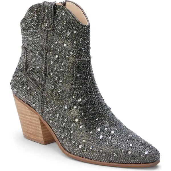 Matisse Harlow Crystal-embellished Bootie - Smoke