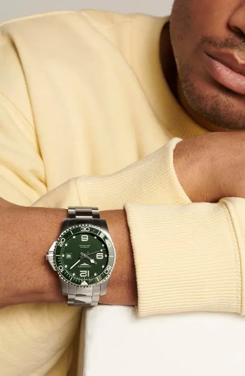 LONGINES Hydroconquest Automatic Bracelet Watch - Green