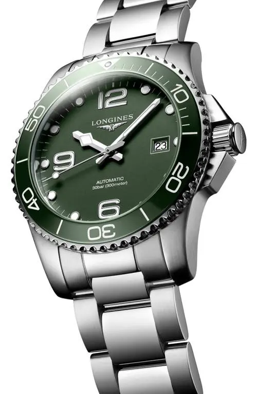 LONGINES Hydroconquest Automatic Bracelet Watch - Green