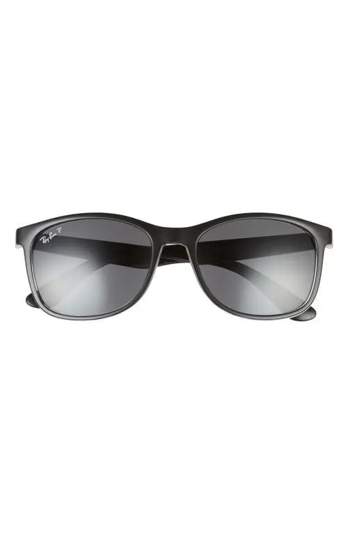 Ray-ban 56mm Square Sunglasses - Matte Black/ Dark Grey