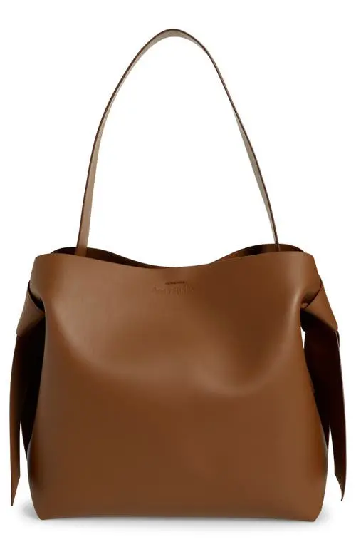 Acne Studios Midi Musubi Leather Bag - Camel Brown
