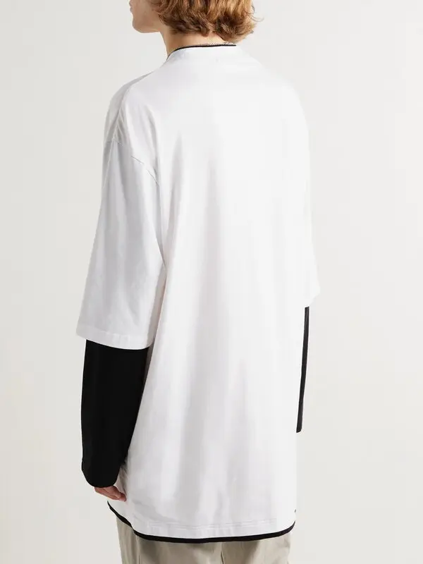 Acne Studios Oversized Logo-appliquéd Printed Stretch-cotton T-shirt