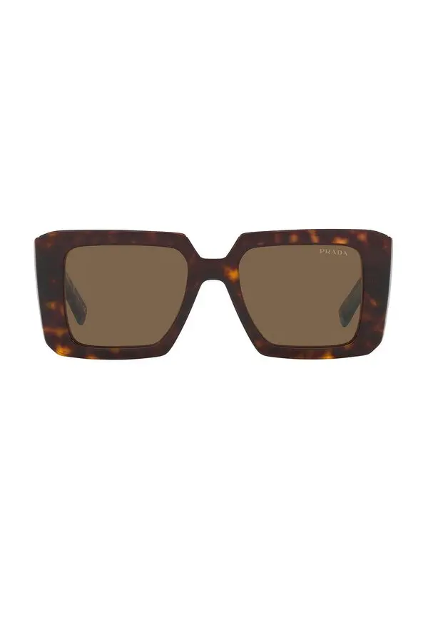 Prada Square Sunglasses - Tortoise