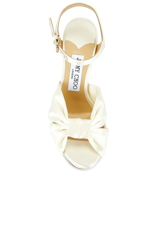 JIMMY CHOO Heloise 120 Platform - Ivory