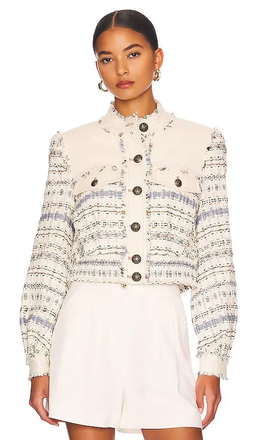 Veronica Beard Darren Jacket In Cream