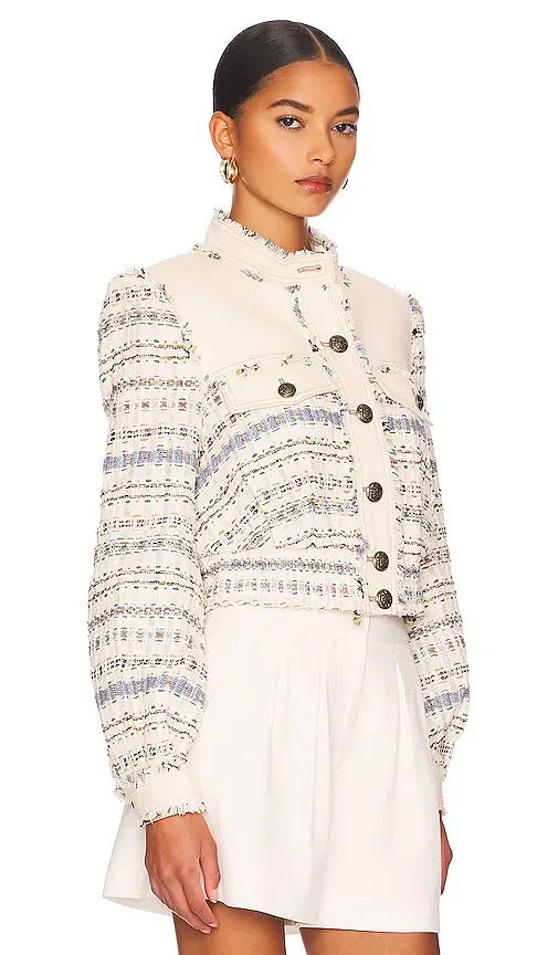 Veronica Beard Darren Jacket In Cream