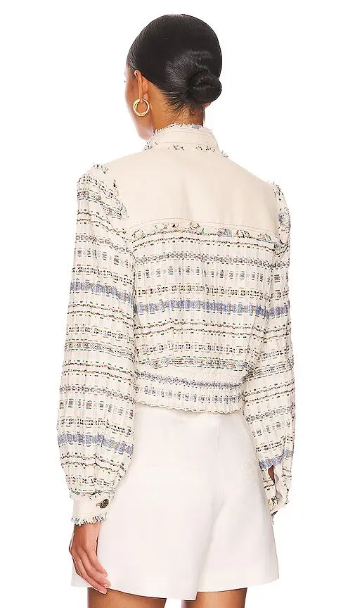 Veronica Beard Darren Jacket In Cream