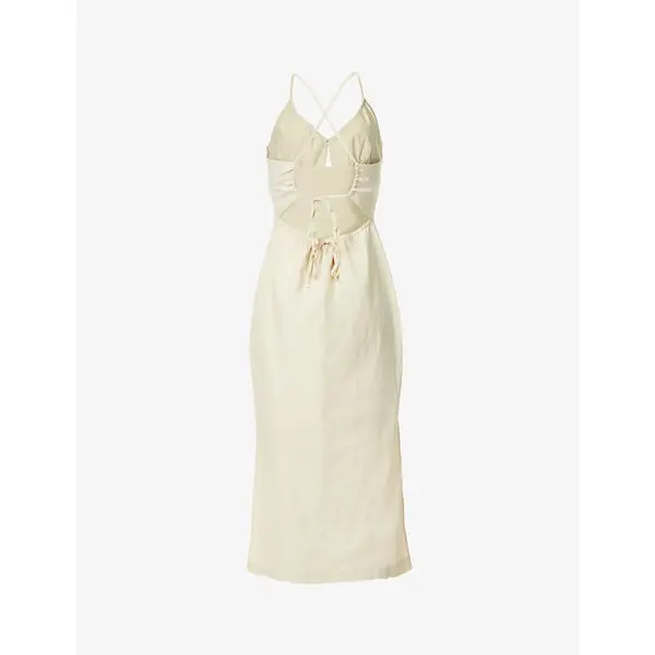 SAMSOE SAMSOE Holly Halterneck Stretch-woven Midi Dress