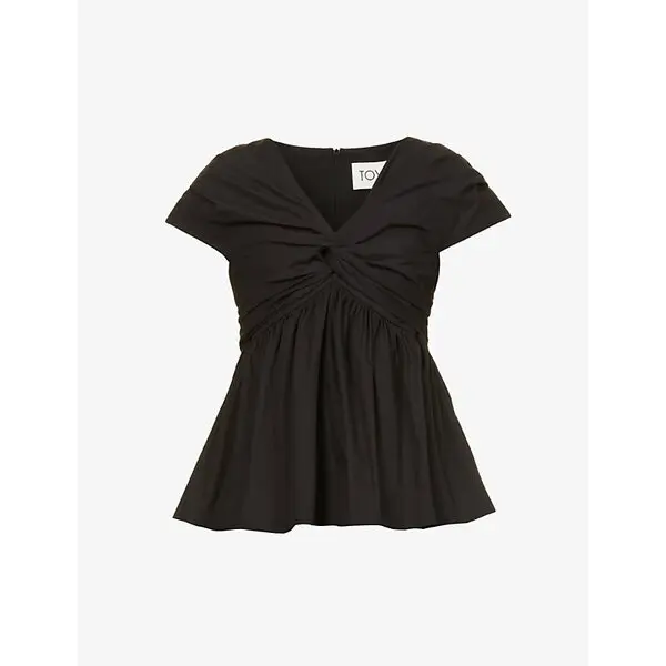 Tove Olivia Peplum Organic-cotton Top