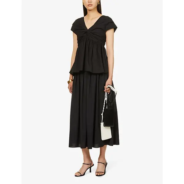 Tove Olivia Peplum Organic-cotton Top