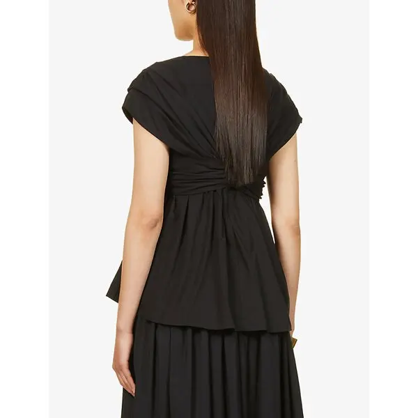 Tove Olivia Peplum Organic-cotton Top