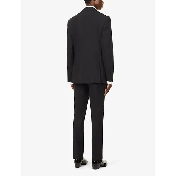 TOM FORD Shelton-fit Single-breasted Wool-blend Evening Suit - Blk Sld