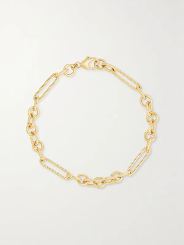 FOUNDRAE Small Mixed Clip 18-karat Bracelet - Gold