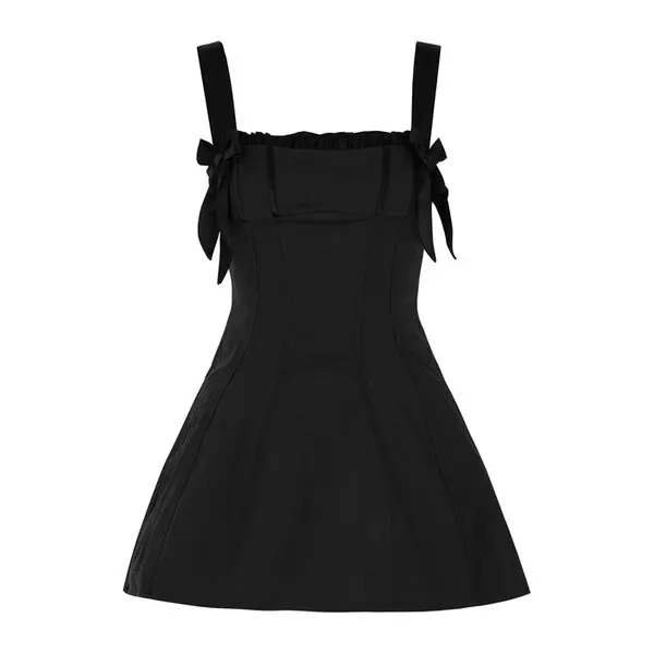 white christmas dresses BRULEE MINI DRESS IN IVORY SILK SATIN – DE LA VALI OFFICIAL main image 1