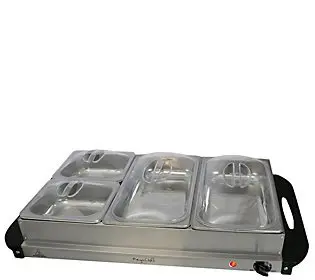 MEGACHEF Buffet Server & Food Warmer With 4 Sec Tional Trays
