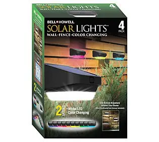 BELL & HOWELL Bell + Howell Solar Color Changing Fence Lights 4 Pack - One-color